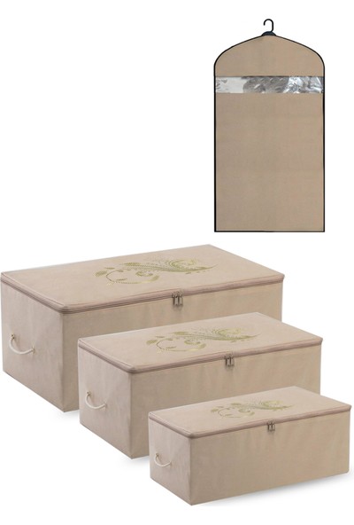 Umbellatum Hurç Organizer - Saklama Çantası Mega, Büyük, Küçük Boy ve Elbise Kılıfı 4'lü Set Umbellatum Hurç Organizer - Saklama Çantası Mega, Büyük, Küçük Boy ve Elbise Kılıfı 4'lü Set