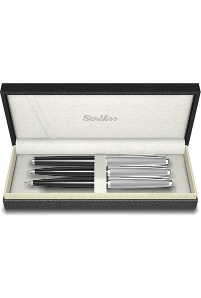 Scrikss Kişiye Özel Kalem Set Siyah 3'lü