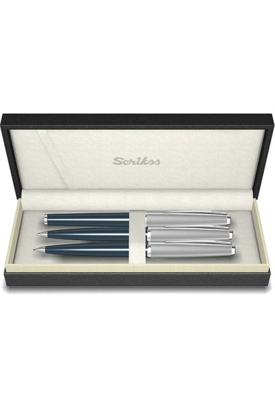 Scrikss Kişiye Özel Kalem Set Lacivert 3'lü