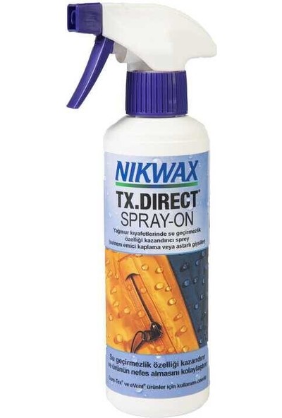 Nikwax Nıkwax Tx.direct Spray-On Teknik Malzeme Su Geçirmezlik Spreyi Mor Nikwax Nıkwax Tx.direct Spray-On Teknik Malzeme Su Geçirmezlik Spreyi Mor