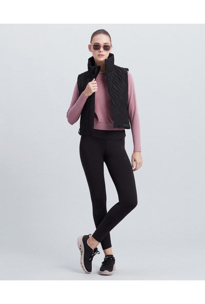 Skechers W All Branded Vest Kadın Siyah Yelek - S212023-001 Skechers W All Branded Vest Kadın Siyah Yelek - S212023-001