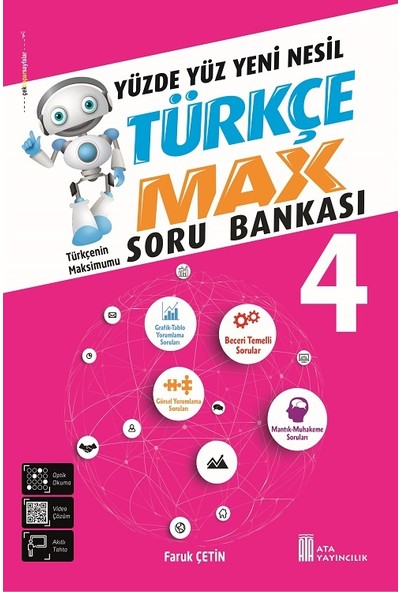 Ata Yayıncılık 4. Sınıf Türkçe Max Soru Bankası