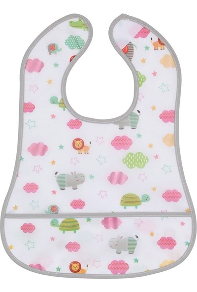 Baby Me Hazneli Pelikan Önlük Beyaz