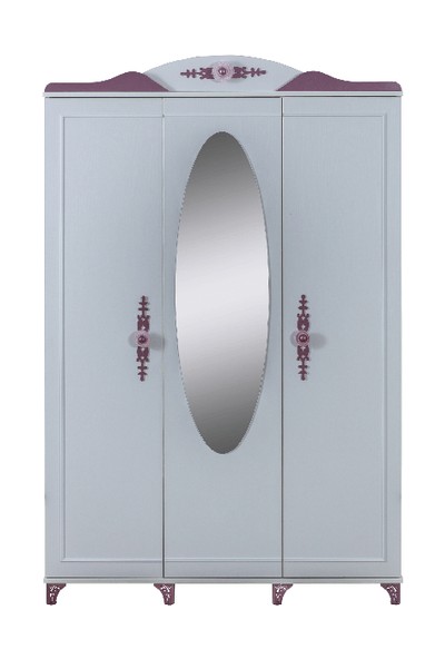 Bubu Home Prenses 3 Kapaklı Dolap