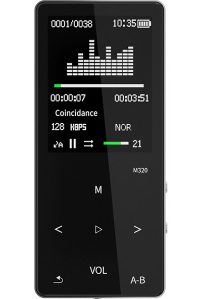 Bt Mp3 Taşınabilir Müzik Video Oynatıcı MAHDI/M320 (Yurt Dışından) Bt Mp3 Taşınabilir Müzik Video Oynatıcı MAHDI/M320 (Yurt Dışından)