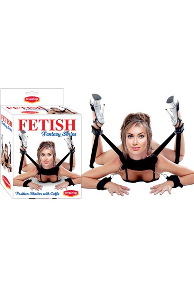 Fetish Position Master With Cuffs El-Boyun-Ayak Bileği Bağlama Seti