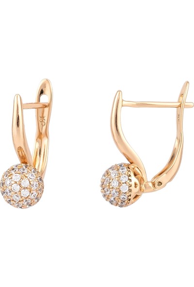 Uslada Bijoux House Uslada Zirkon Taşlı Top Küpe