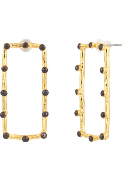 Uslada Bijoux House Uslada Dikdörtgen Küpe Bronz