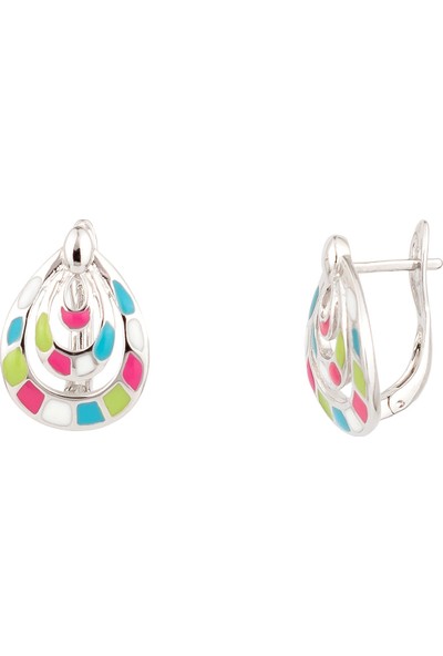 Uslada Bijoux House Uslada Damla Model Renkli Küpe