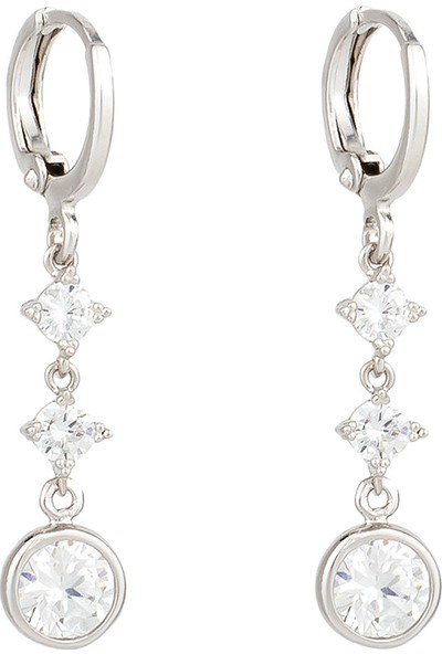 Uslada Bijoux House Uslada Zirkon Sallantılı Halka Küpe