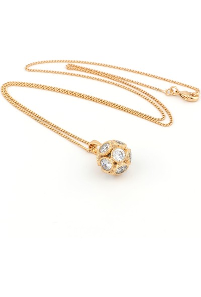 Uslada Bijoux House Uslada Zirkon Taşlı Top Kolye