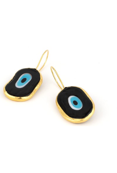 Uslada Bijoux House Uslada Bronz Sıvamalı Nazar Küpe Uslada Bijoux House Uslada Bronz Sıvamalı Nazar Küpe