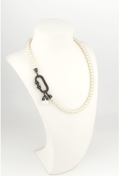 Uslada Bijoux House Uslada Damla Incili Kolye Karabina