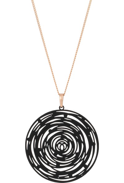 Uslada Bijoux House Uslada Akrilik Sarmal Daire Kolye