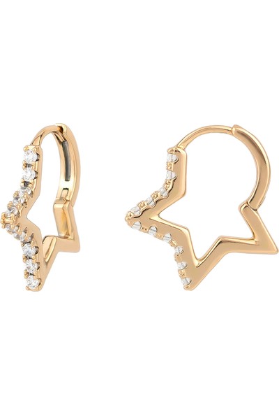Uslada Bijoux House Uslada Yıldız Zirkon Taşlı Küpe