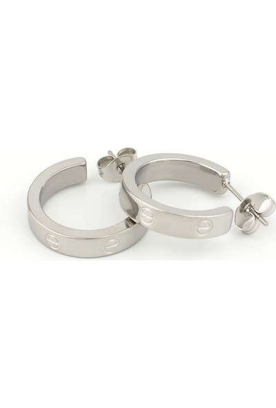 Uslada Bijoux House Uslada Çelik Halka Küpe