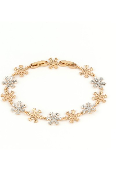 Uslada Bijoux House Uslada Çift Renk Kar Tanesi Bileklik