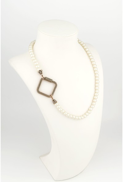 Uslada Bijoux House Uslada Bronz Karabina Inci Kolye