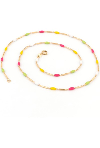 Uslada Bijoux House Uslada Boncuklu Italyan Zincir Kolye