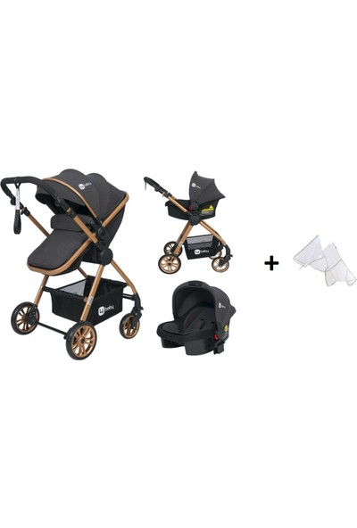4 Baby Esse Model Gold Travel Bebek Arabası + Yağmurluk 4 Baby Esse Model Gold Travel Bebek Arabası + Yağmurluk
