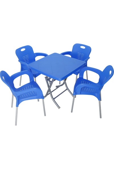 Romanoset Plastik Romanoset Nil 4 Sandalyeli Balkon ve Bahçe Masa Takımı Romanoset Plastik Romanoset Nil 4 Sandalyeli Balkon ve Bahçe Masa Takımı