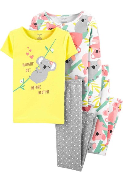 Carter's 4'lü Kız Çocuk Pijama Takımı 3I555710