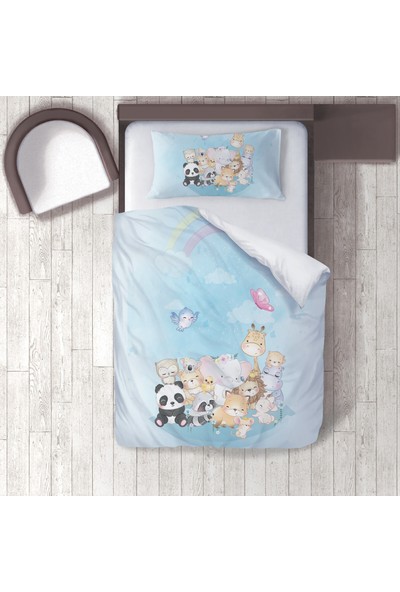 İnstababyrooms Dijital Baskılı 100 x 150 cm Bebek Odası Nevresim Takımı Model 244