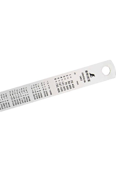 Shinwa Paslanmaz Çelik Makina Cetveli 15 cm