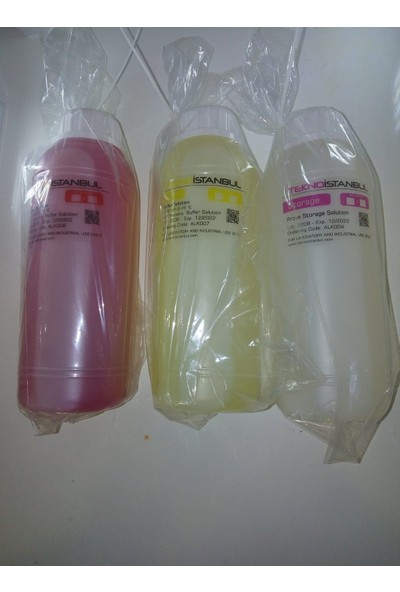 Tekno Istanbul Ph Kalibrasyon Sıvıları Ph 4 + Ph 7 + Koruma Sıvısı