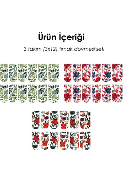 Artikel Kırmızı Çiçekler 36 Adet Tırnak Dövme Seti,tırnak Tattoo,nail Art ,tırnak Sticker Artikel Kırmızı Çiçekler 36 Adet Tırnak Dövme Seti,tırnak Tattoo,nail Art ,tırnak Sticker