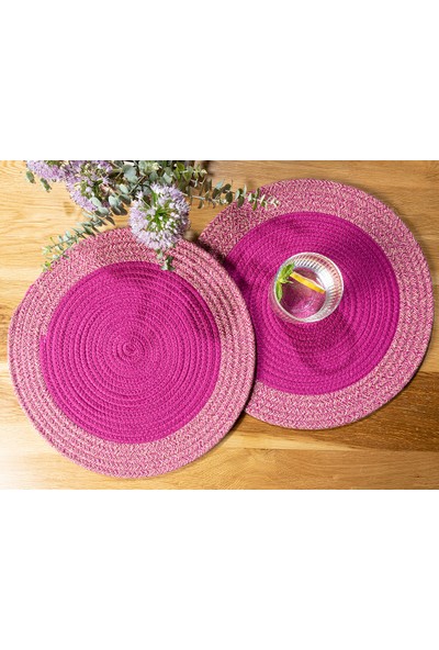 English Home Avery Polyester 2'li Amerikan Servis 38 cm Bordo