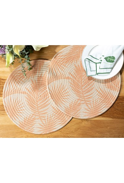 English Home Edna Jüt 2'li Amerikan Servis 38 cm Turuncu