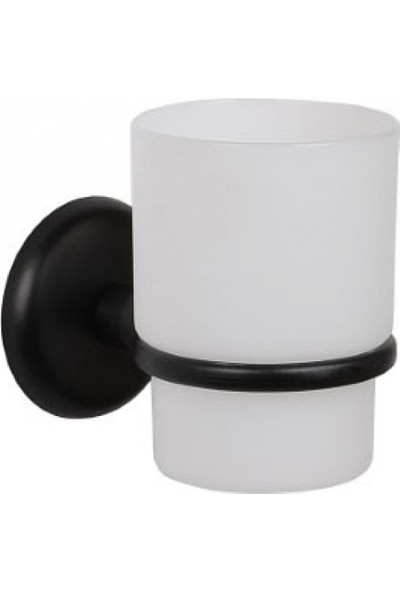 Evistro Diş Fırçalık Duvara Monte Siyah Plastik