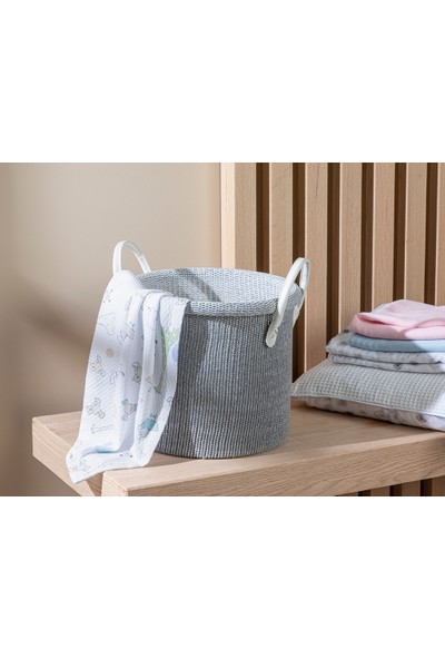 English Home Oxford Sepet 28X28X25 cm Gri