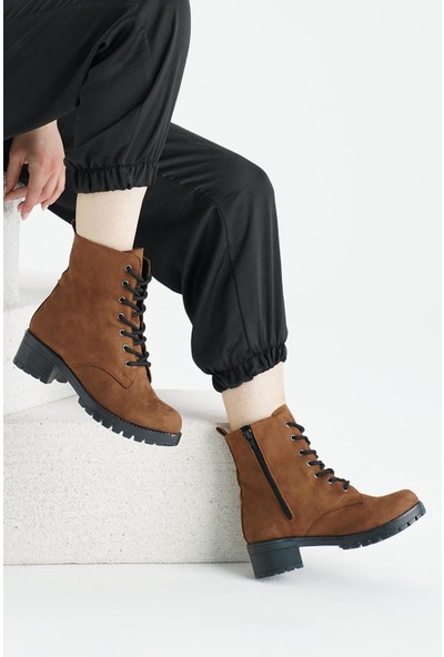 Oct Shoes Günlük Fermuarlı Kadın Bot&bootie TS1079