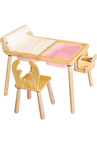 Wood & Joy Wood&joy Rulo Aparatlı + 1 Sandalye