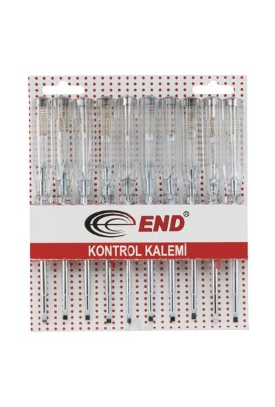 End Elektrik Çelik Uçlu Kontrol Kalemi (Düz) End Elektrik Çelik Uçlu Kontrol Kalemi (Düz)