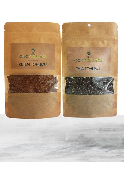 Ada Natural Chia Tohumu 250 gr Keten Tohumu 250 gr Ada Natural Chia Tohumu 250 gr Keten Tohumu 250 gr