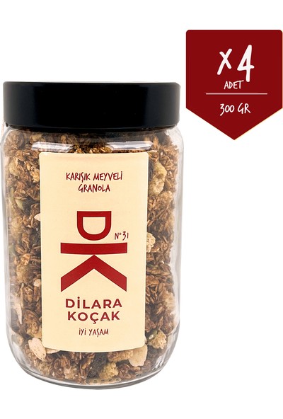 DK Dükkan No:31 Granola ''karışık Mey veli'' (4 Kavanoz) DK Dükkan No:31 Granola ''karışık Mey veli'' (4 Kavanoz)