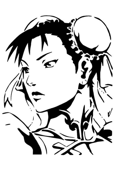Aldım Geldi Sf Chun-Li Stencil 2 Plastik Aparat