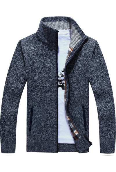 Erkek Fermuarlı Örme Hırka (Yurt Dışından)