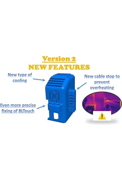 Aldım Geldi Topçu Genius Için Bltouch Tutucu Plastik Aparat