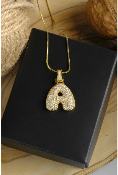 Lekka Design A Harfli Altın Kaplama Asansörlü Zirkon Taşlı Kolye Lekka Design A Harfli Altın Kaplama Asansörlü Zirkon Taşlı Kolye