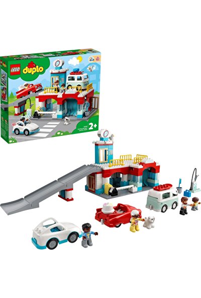 LEGO® Duplo® Otopark ve Oto Yıkama 10948 Oto Yıkama, Benzin Istasyonu ve Otopark İçeren Çocuk Yapım Oyuncağı (112 Parça)