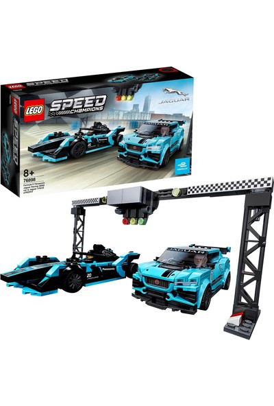 LEGO® Speed Champions 76898 Formula E Panasonic Jaguar Racing Gen2 araba ve Jaguar I-PACE eTROPHY LEGO® Speed Champions 76898 Formula E Panasonic Jaguar Racing Gen2 araba ve Jaguar I-PACE eTROPHY
