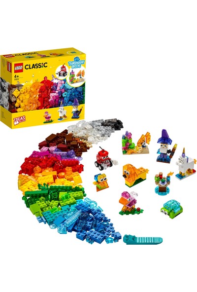LEGO Classic 500 Parçalık Yaratıcı Şeffaf Parçalar Kutusu (11013) - Çocuk Oyuncak Yapım Seti LEGO Classic 500 Parçalık Yaratıcı Şeffaf Parçalar Kutusu (11013) - Çocuk Oyuncak Yapım Seti