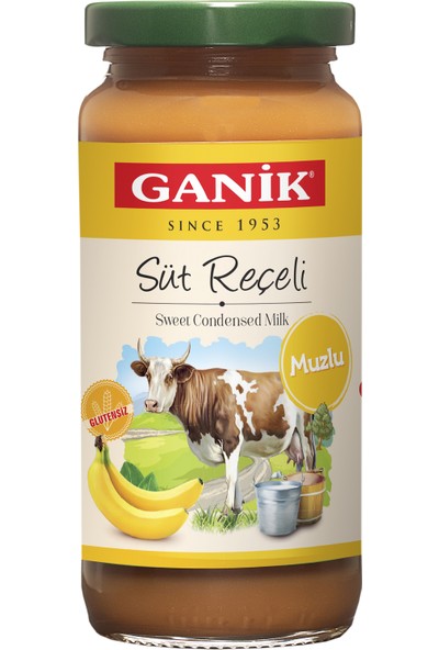 Ganik Muzlu Süt Reçeli 270 gr Ganik Muzlu Süt Reçeli 270 gr