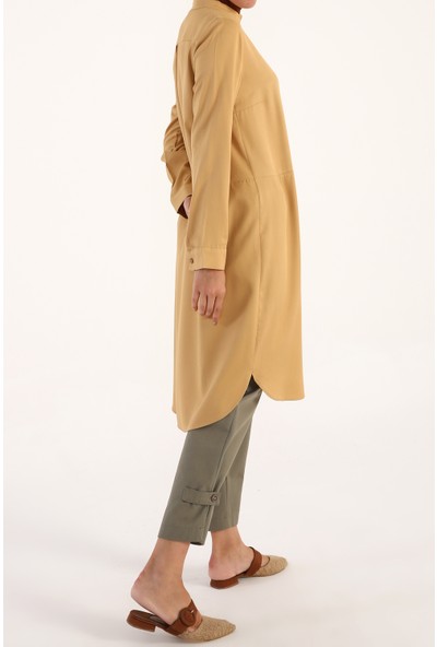ALLDAY Doğal Kumaşlı Biritli Tunik ALLDAY Doğal Kumaşlı Biritli Tunik