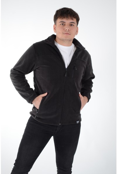 Wearz Tam Fermuarlı Göğüs Cepli Polar Mont