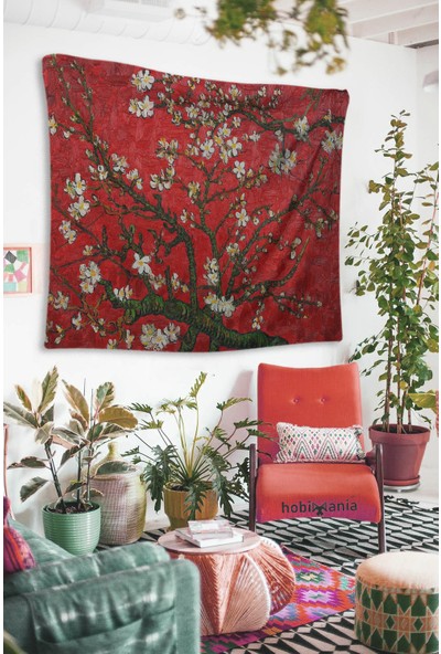 Hobimania Duvar Örtüsü Tapestry Vincent Van Gogh Kırmızı Badem Ağacı 40X60 cm Duvar Dekorasyon Moda Hobimania Duvar Örtüsü Tapestry Vincent Van Gogh Kırmızı Badem Ağacı 40X60 cm Duvar Dekorasyon Moda